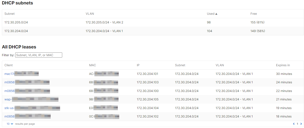 Dhcp Leases Live Tool Cisco Meraki Documentation