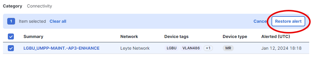 Organization Alerts And Alert Hub Cisco Meraki Documentation